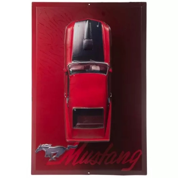 Wall Decor | Red Mustang Metal Wall Decor | Poshmark